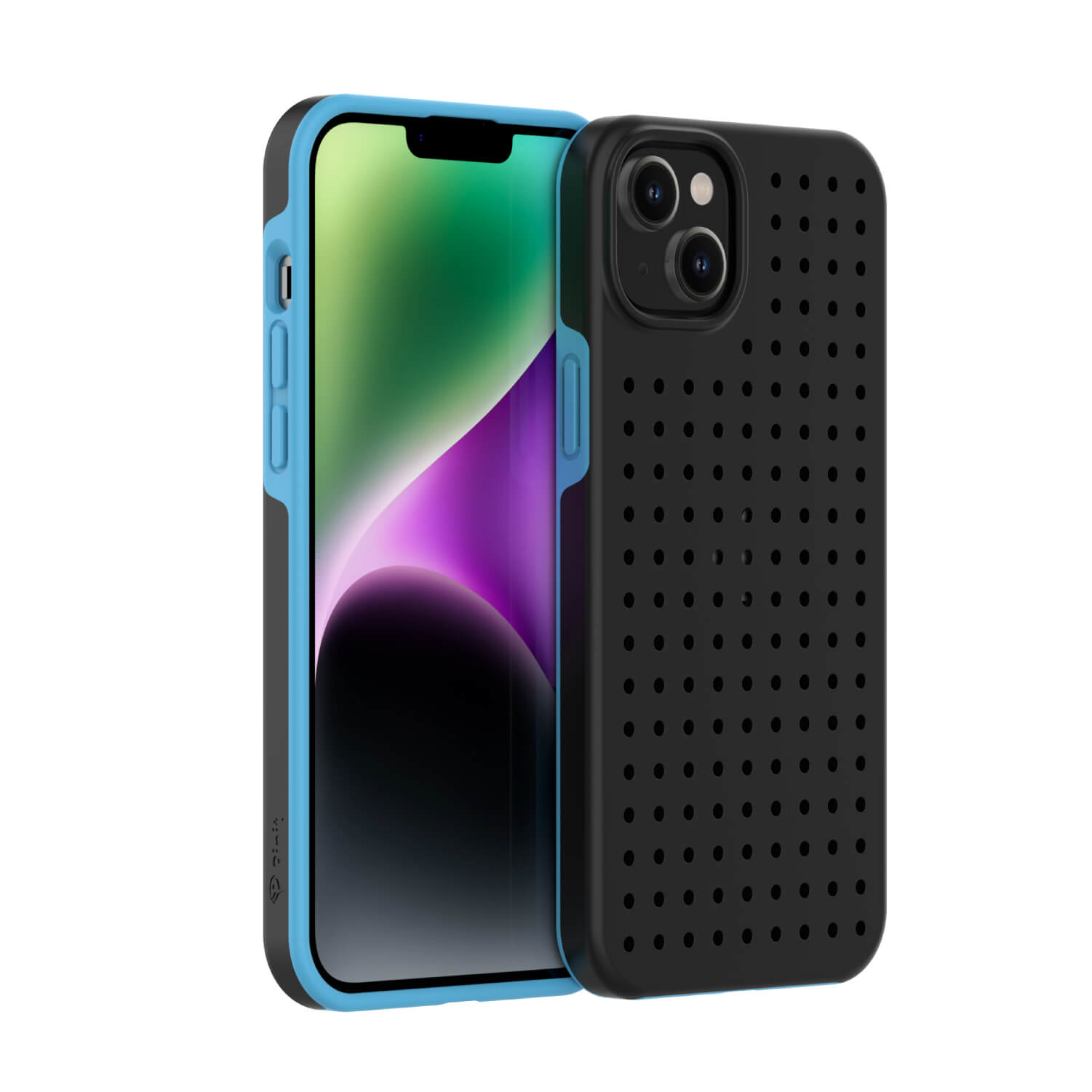 Pinit Dynamic Case for iPhone 14 - Black/Blue – Pinit.earth